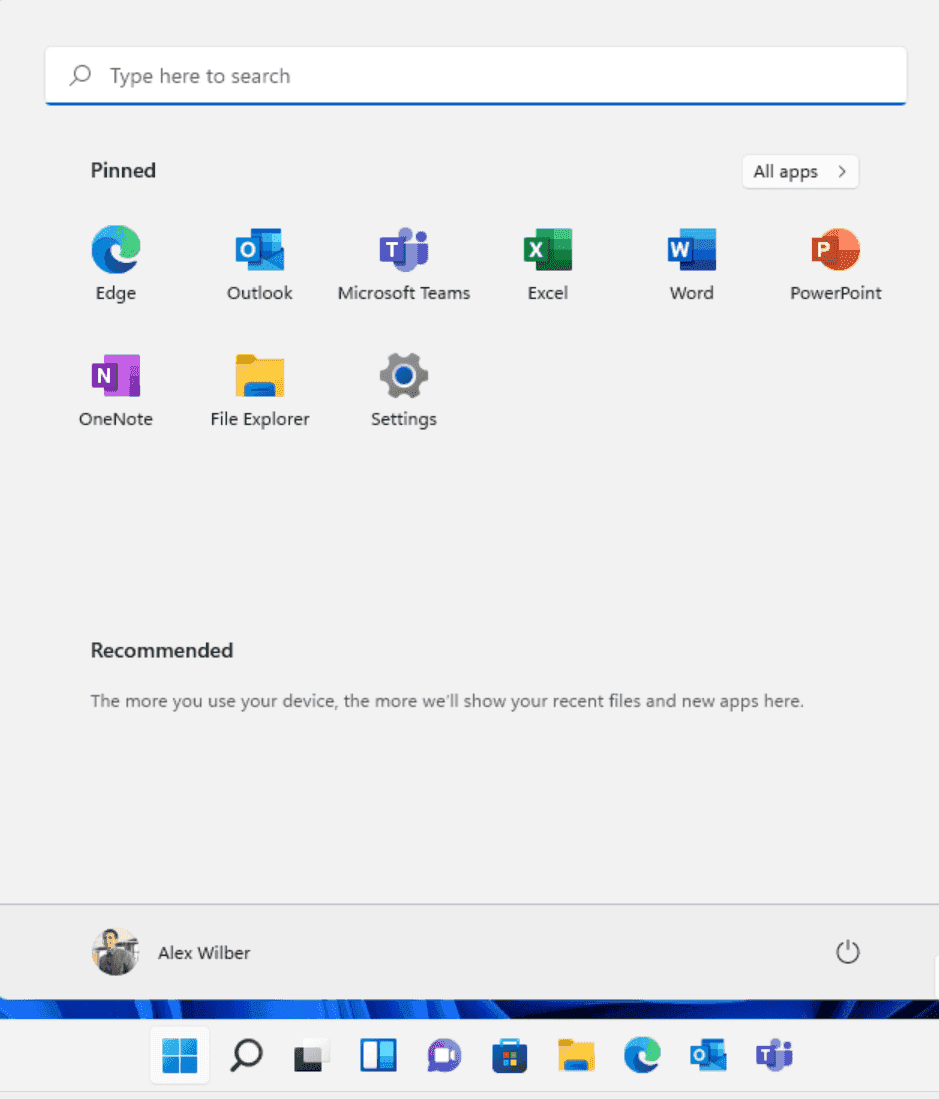 Customize the Windows 11 Taskbar - Just about the Modern Workplace