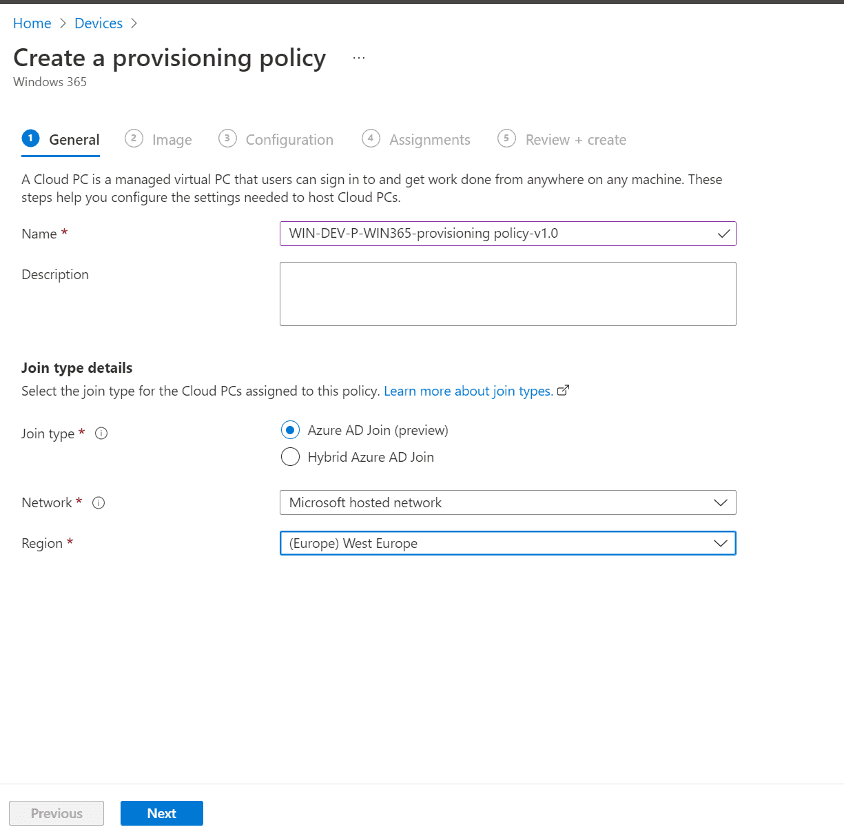 Windows 365 provisioning for different regions - Just about the Modern Workplace