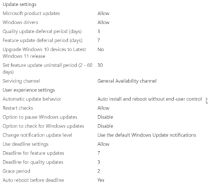 Deployment rings for everything in Intune