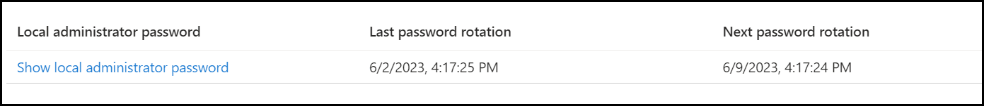 Password rotation by LAPS - Just about the Modern Workplace