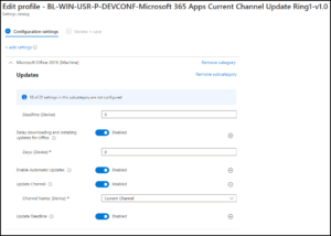 Update Microsoft 365 Apps with rings - Just about the Modern Workplace